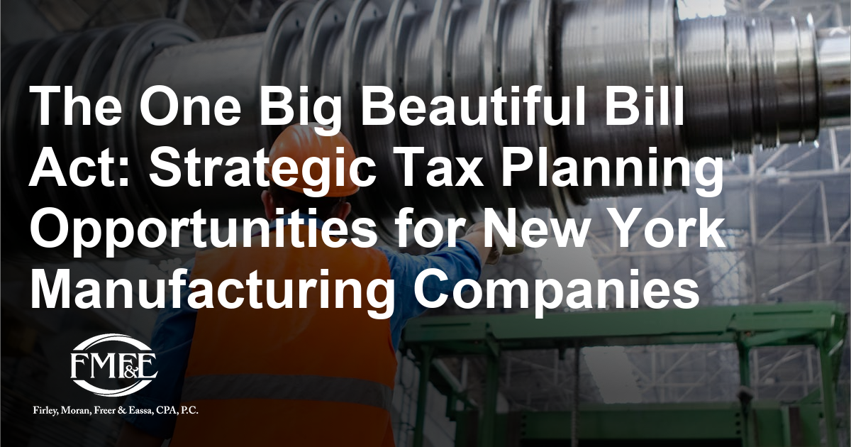 The One Big Beautiful Bill Act: Strategic Tax Planning Opportunities ...